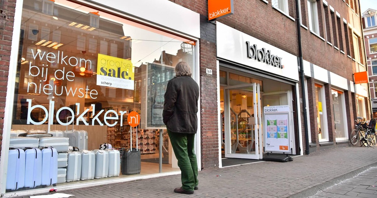 Verlieslatende winkelketen Blokker staat in de etalage