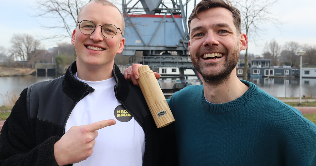 Bob en Tim werken aan afbreekbare drinkfles: ‘Eind dit jaar moeten er ...